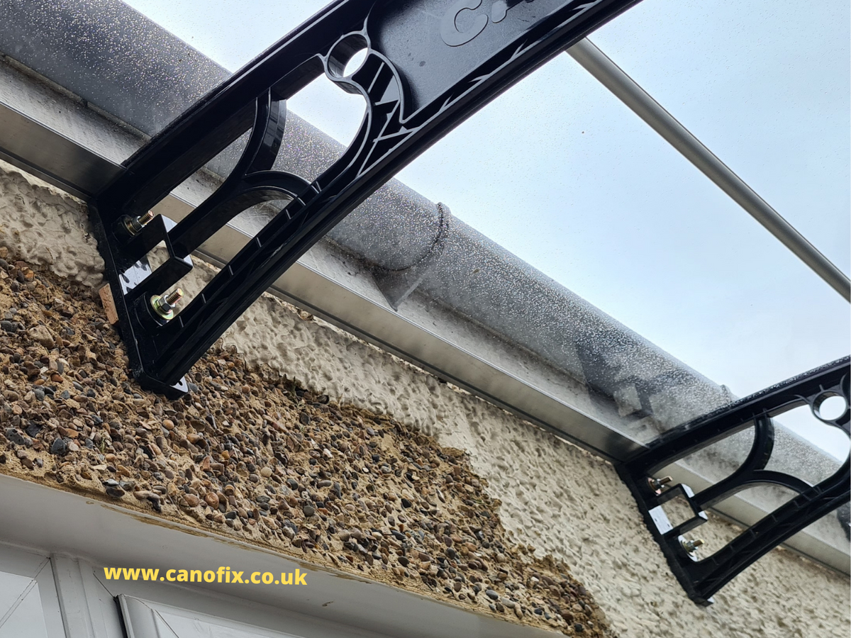 How To Install A Canopy On Uneven Pebble-Dash Wall Nicely? – Canofix ...